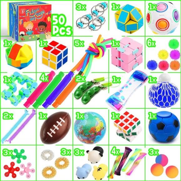 Toys | 5 Pack Sensory Toys Set Stress Relief Fidget Hand Toys For Adults And Kids | Poshmark